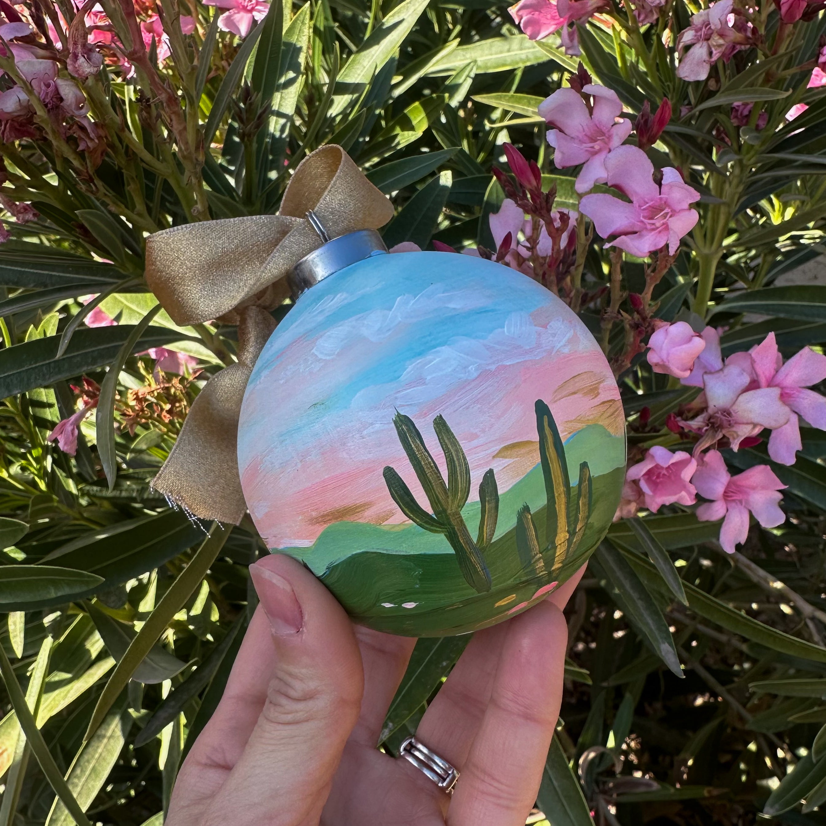 Hand Painted Ball Ornament – Prickle & Pine Designs